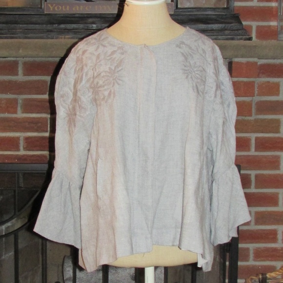 Zara | Jackets & Coats | Zara Embroidered Jacket | Poshmark